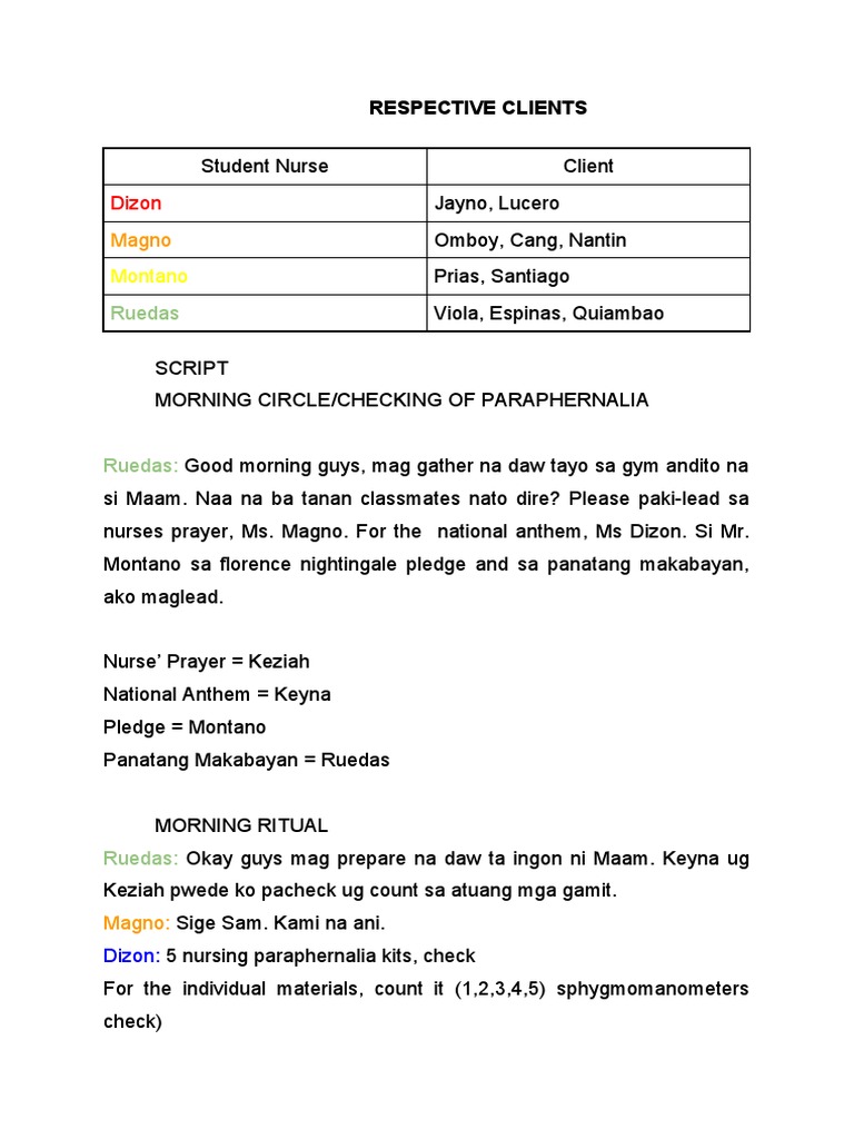 Script For Psa | PDF