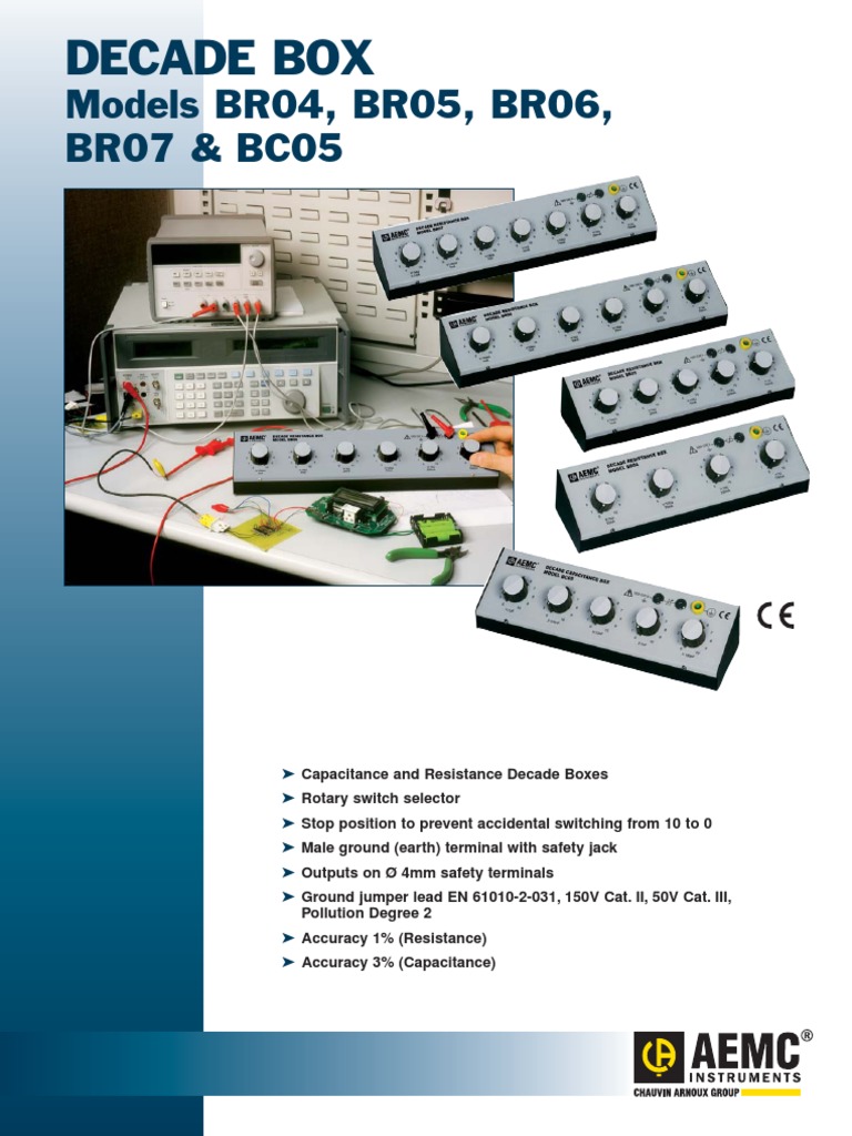 Decade Box: Models BR04, BR05, BR06, BR07 & BC05 | PDF | Electrical ...