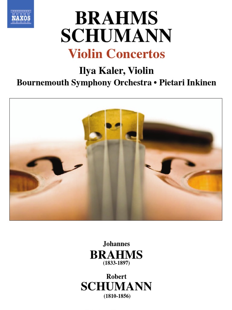 Brahms Schumann: Violin Concertos | PDF | Robert Schumann | Johannes Brahms
