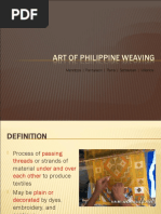 Weaving Techniques (Ifugaos and Kalinga) | PDF | Weaving | Textile Arts