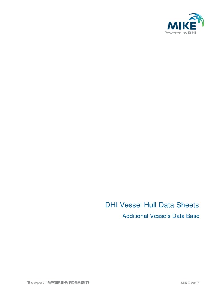 DHI Vessel Hull Data Sheets: Additional Vessels Data Base | PDF | Hull ...