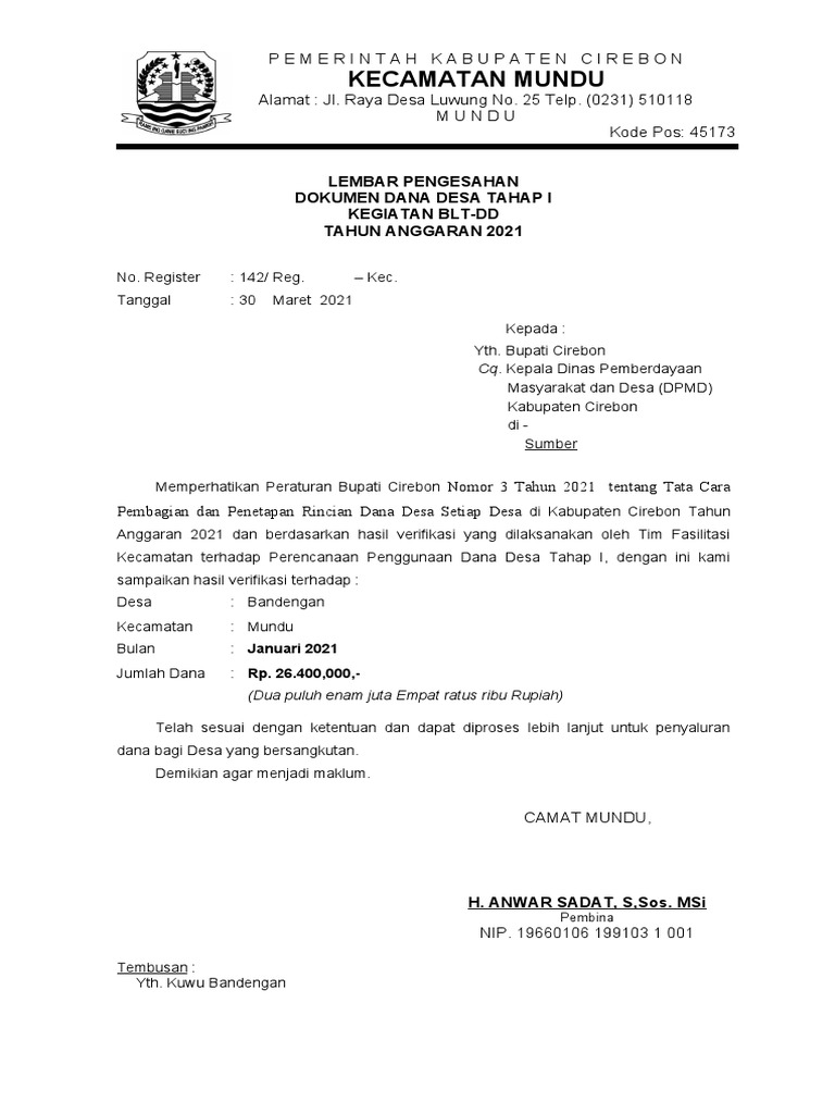 DRAFT Lembar Pengesahan Dokumen TAHAPAN | PDF