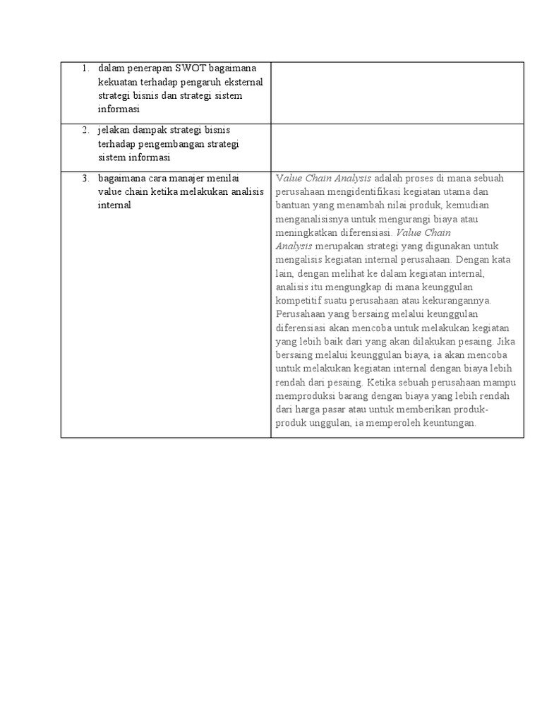 Pertanyaan | PDF | Bisnis | Pengembangan Diri