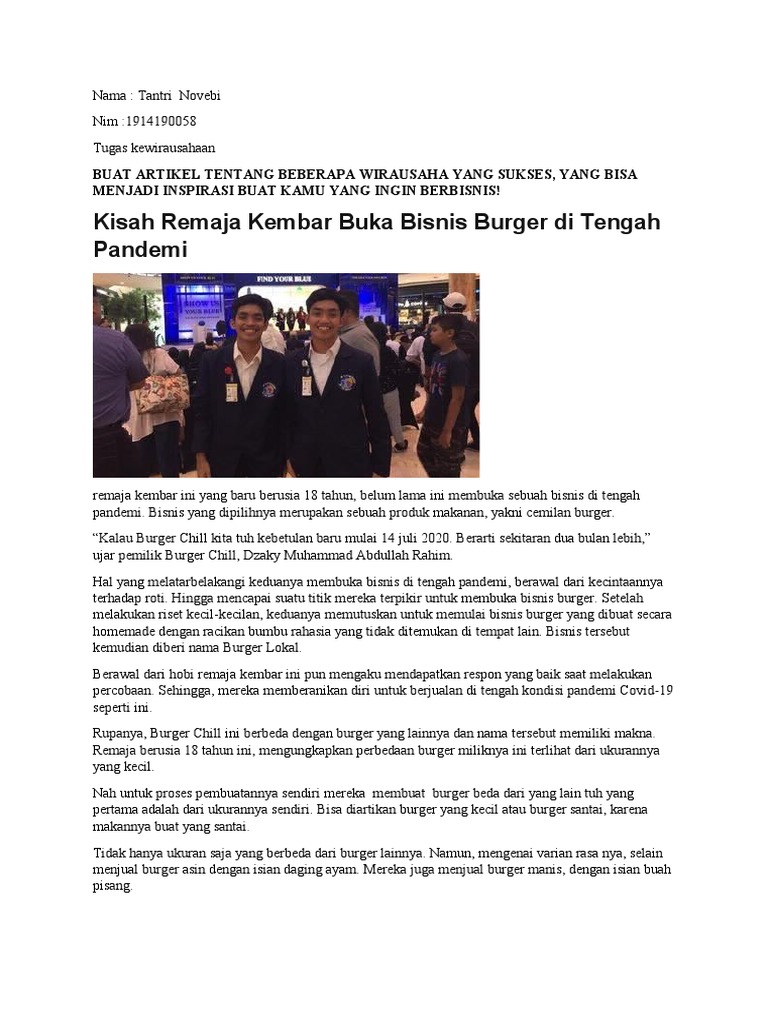 Tugas KWH Tantri Novebi 1914190058 | PDF | Hukum