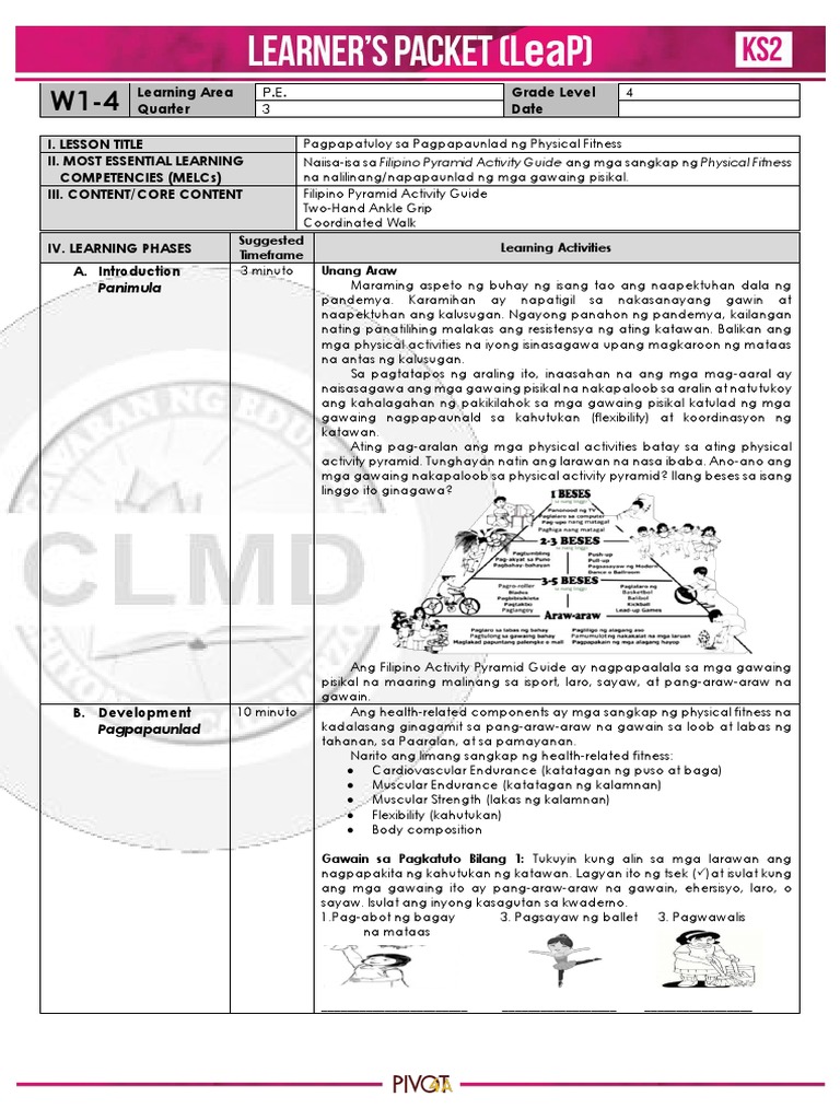 LEAP PE4 Q3 Weeek1 4 | PDF