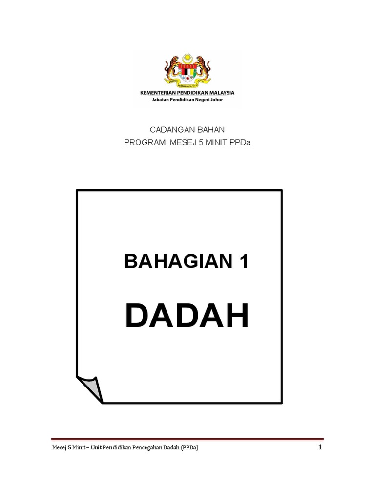 Buku Mesej 5 Minit Ppda | PDF