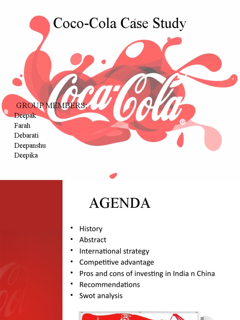 Coco-Cola Case Study: Group Members | PDF | The Coca Cola Company | Pepsi