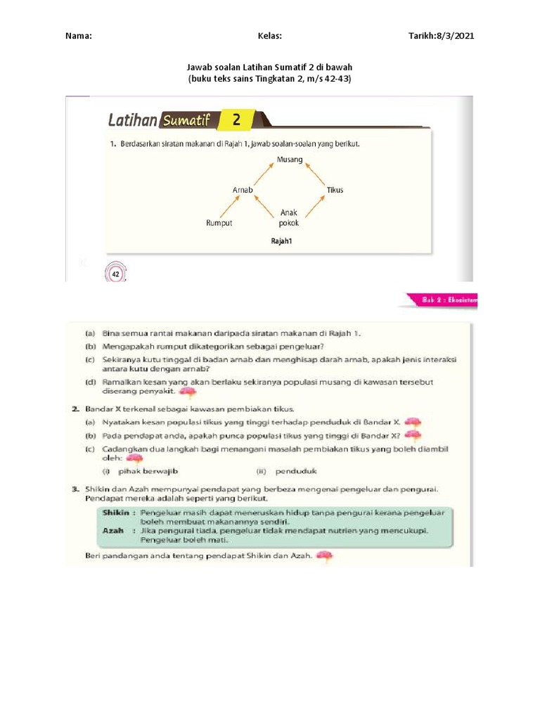 latihan sains tingkatan 2 ekosistem - Amanda Alexander