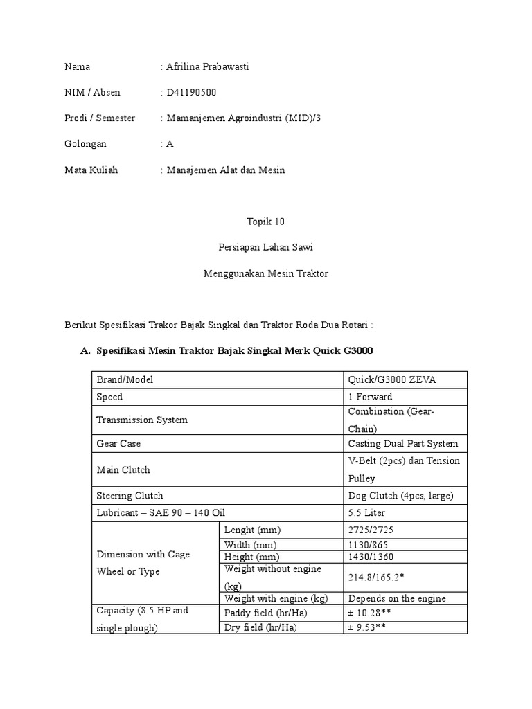 Topik 10 Laporan Sawi | PDF | Engines | Clutch