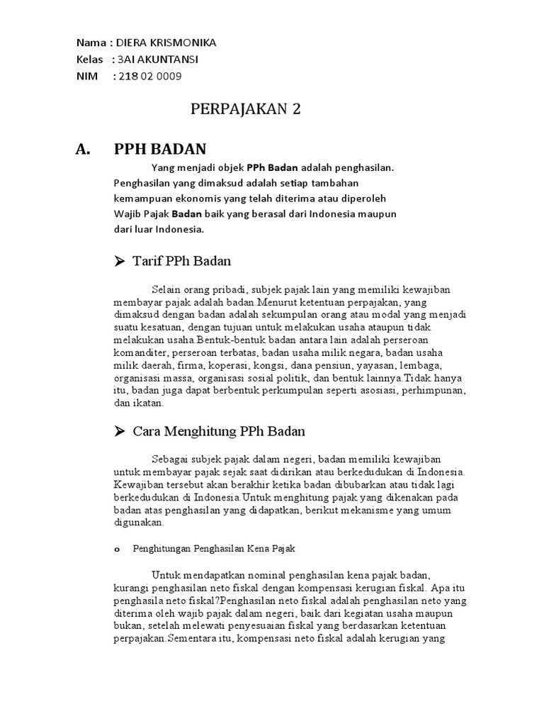 Pajak 2 | PDF