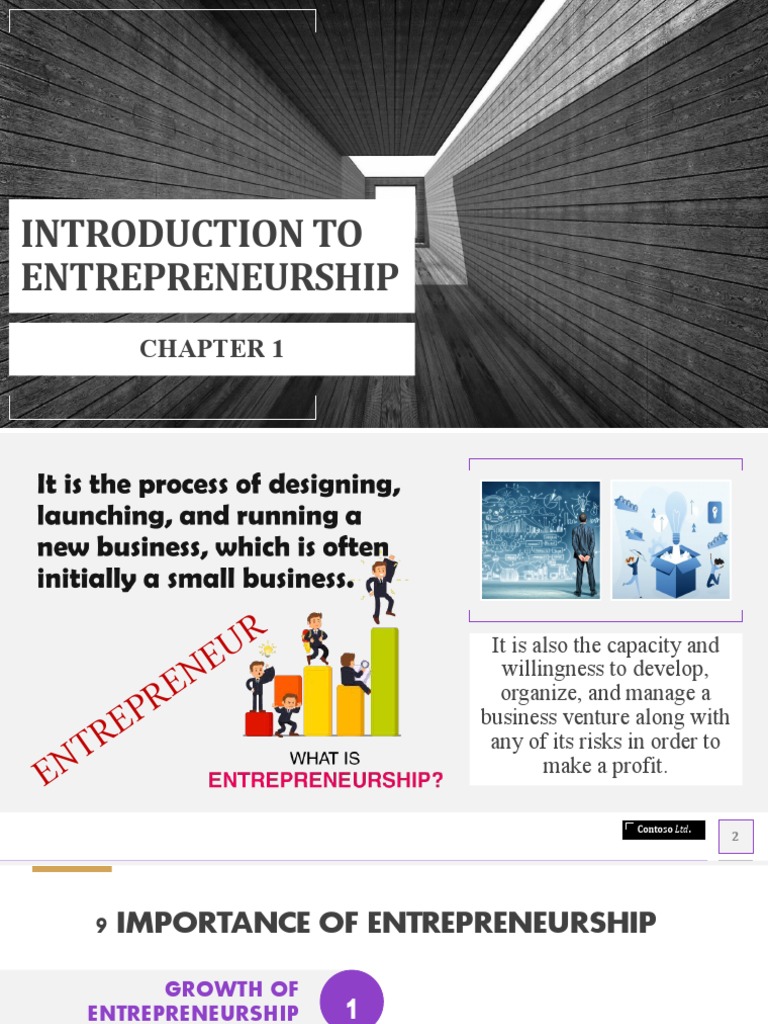 Introduction To Entrepreneurship | PDF | Entrepreneurship | Labour ...