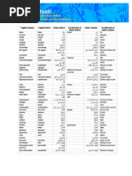 Arabic Medical Terminology Guide | PDF | Medical Specialties | Medicine