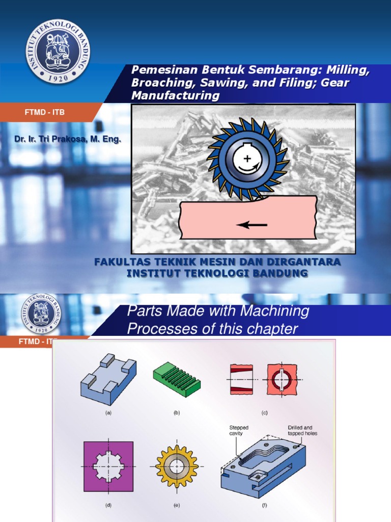 12 - Pemesinan Bentuk Sembarang | PDF | Gear | Machining