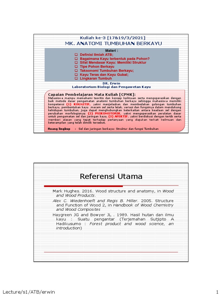 Dr. Erwin, S.hut., M. P. (Atb2021) Kuliah Ke 3 5 by Erwin | PDF | Teknologi & Rekayasa