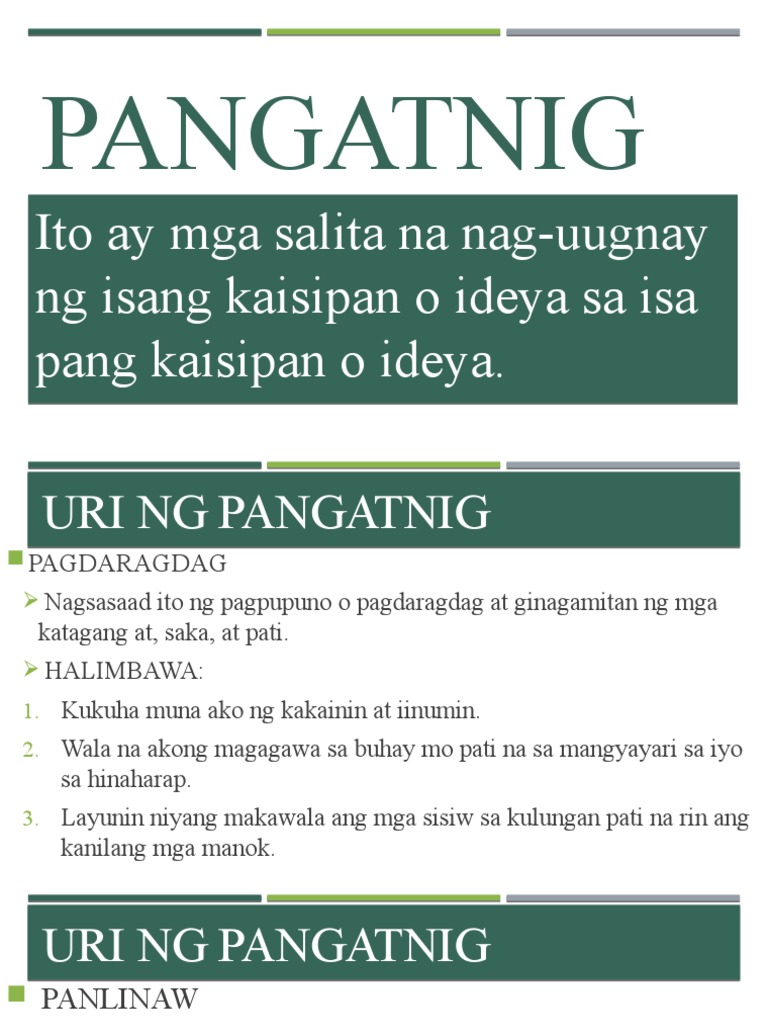 Pangatnig | PDF