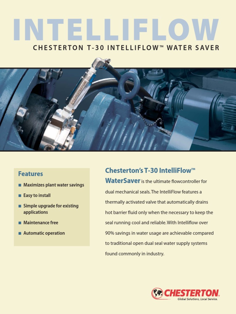 Intelliflow: Chestertont-30 Intelliflow Water Saver | PDF | Valve ...