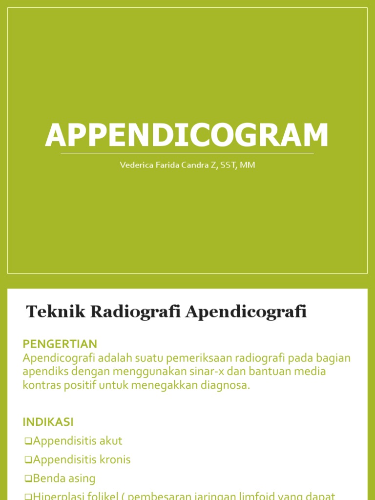 Appendicogram | PDF