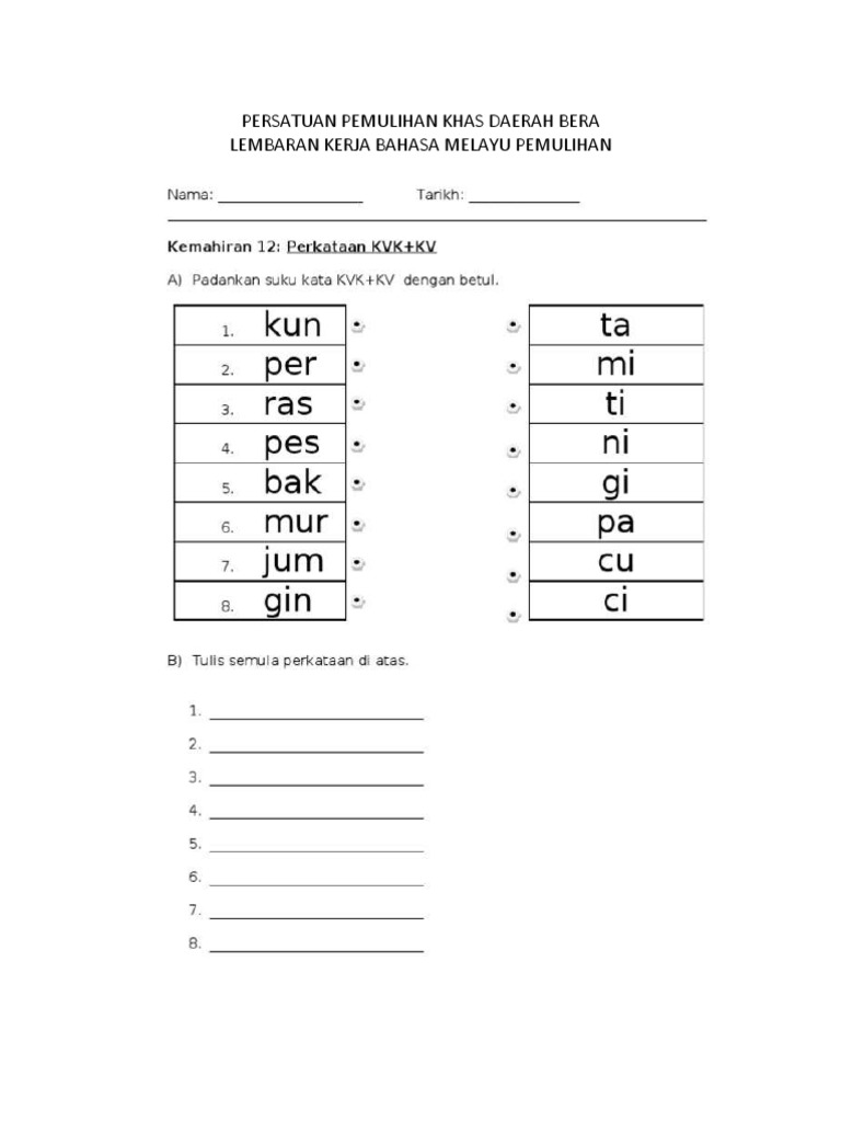 Latihan KVK+KV | PDF