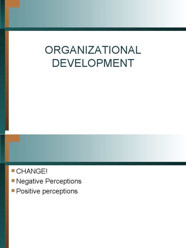 Organizational Development | PDF | Organization Development | Applied Psychology