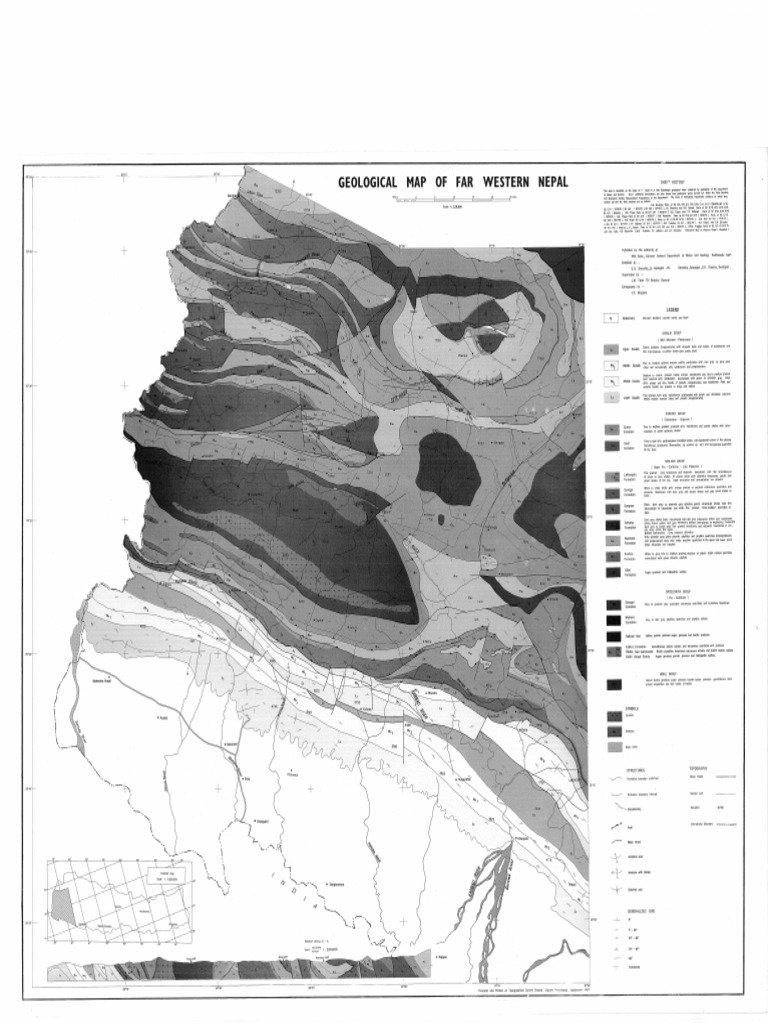 Geological Map of Far Western Nepal | PDF