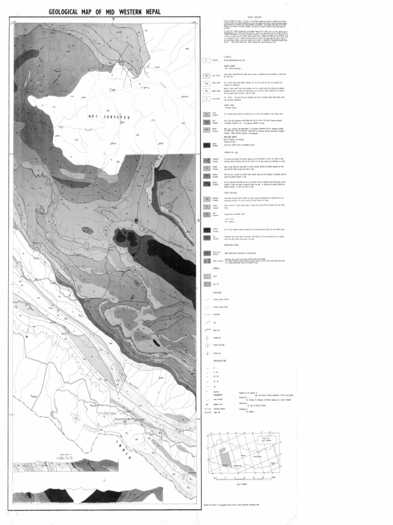Geological Map of Mid Western Nepal | PDF