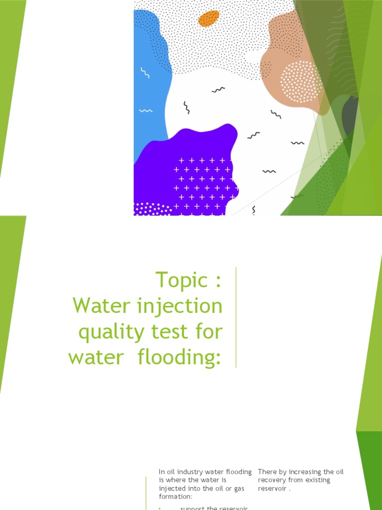 Water Injection Quality Test For Water Flooding | PDF | Petroleum ...