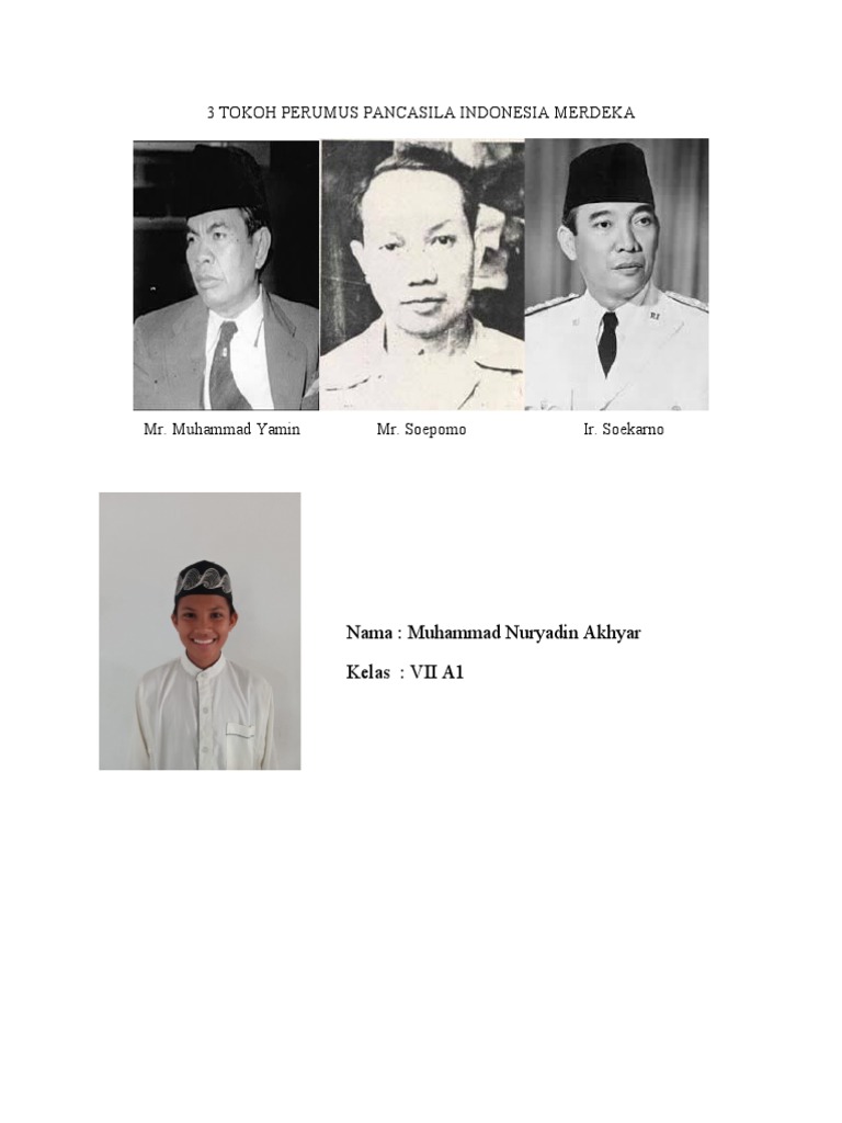 3 Tokoh Perumus Pancasila Indonesia Merdeka | PDF