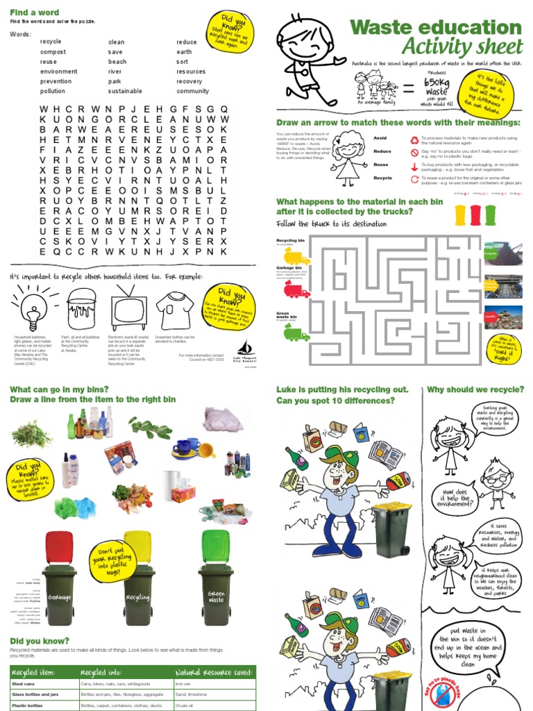 Waste Sorting and Recycling Guide | PDF | Reuse | Recycling