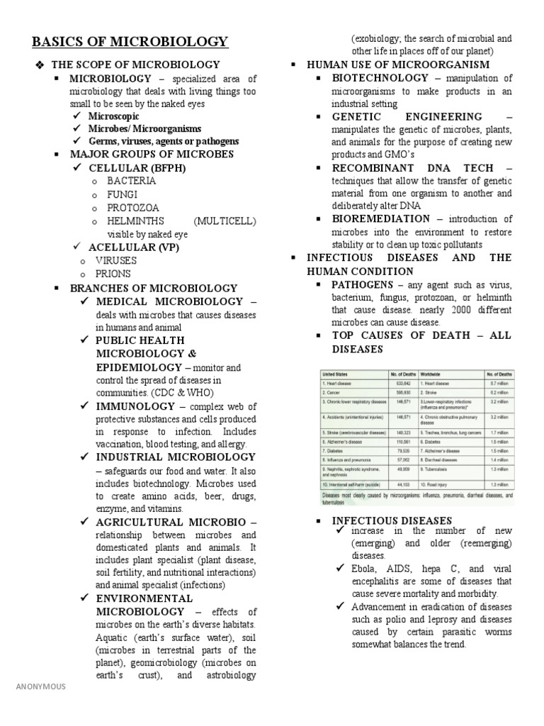 Basics of Microbiology | PDF | Growth Medium | Microbiology