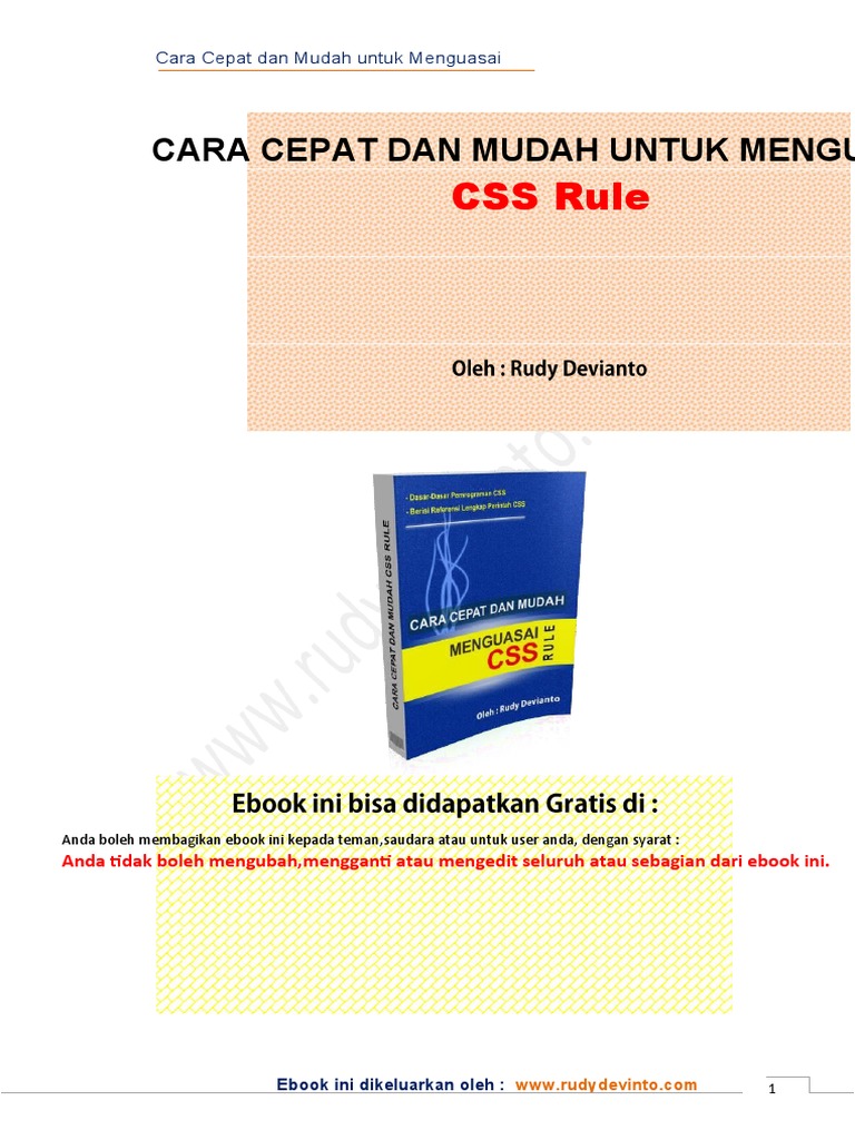 Mahir Menguasai CSS-Part-1 | PDF | Seni