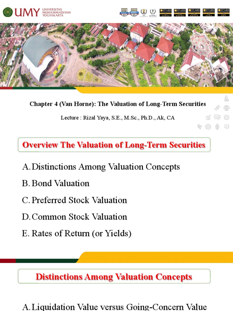 11 - Chapter 4 The Valuation of Long-Term Securities | PDF | Bonds ...