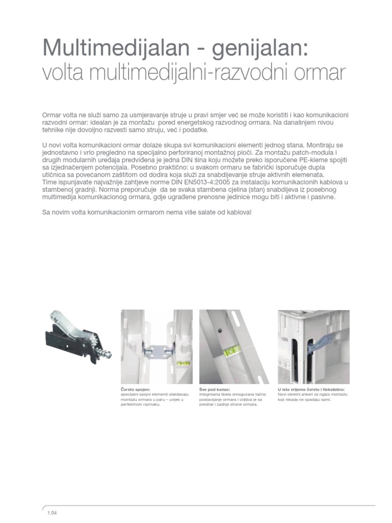 Hager Volta Multimedijal Razvodni Ormari | PDF