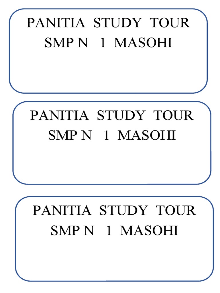 Panitia Study Tour | PDF