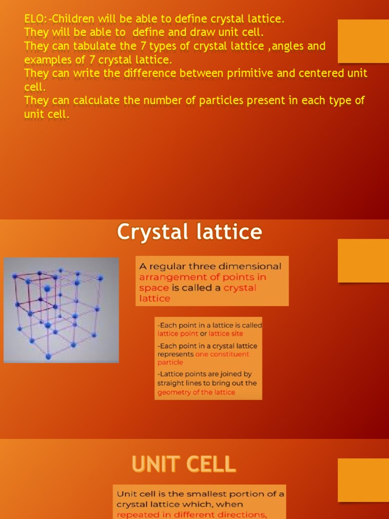 Solid State 2-Crystal Lattice | PDF