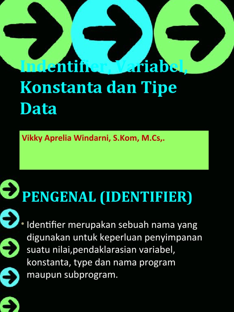 Pertemuan 3 - Indentifier, Variabel, Konstanta Dan Tipe Data | PDF