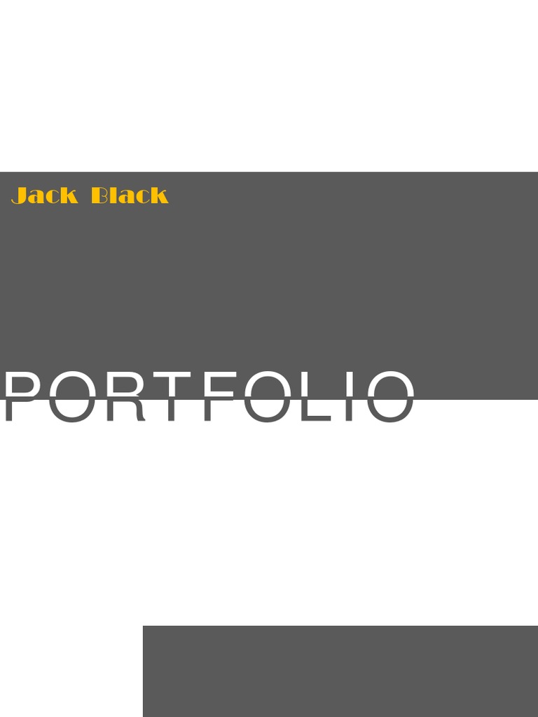 Jack Black's Creative Portfolio PDF | PDF