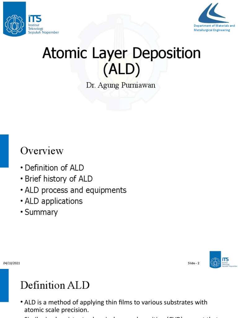 Slide 15 - 2. Atomic Layer Deposition | PDF | Applied And ...