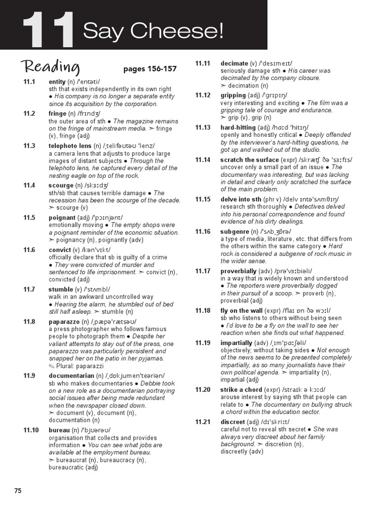 C2 Wordlist Unit 11 | PDF | Defamation