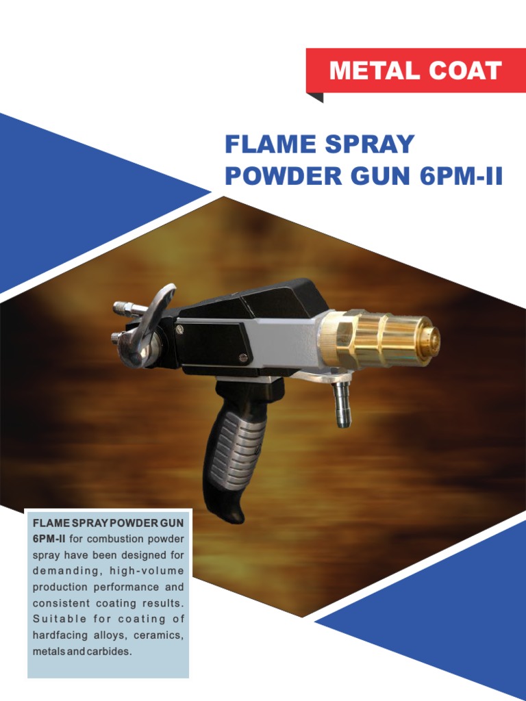 6pm II Powder Flame Spray Gun | PDF | Wear | Corrosion