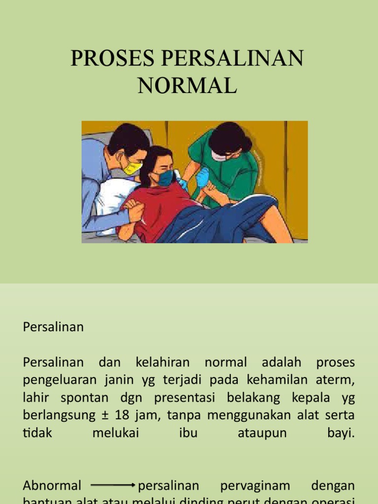 Proses Persalinan Normal Power Point | PDF