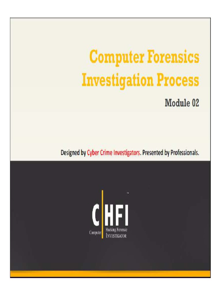 Module 02 Computer Forensics Investigation Process-1-25 | PDF