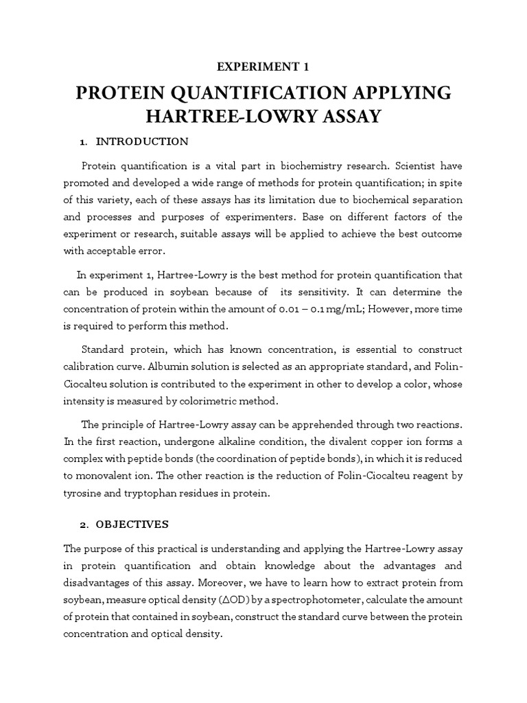 (Biochem) Lab1 | PDF | Assay | Experiment