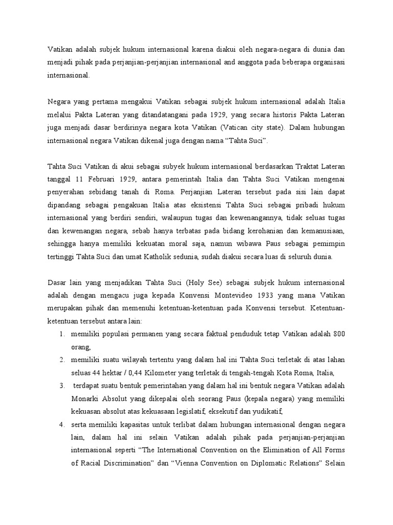 Vatikan - Tugas Hi | PDF | Sejarah