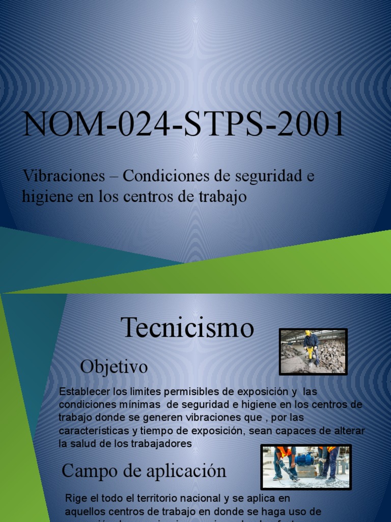 Nom 024 STPS 2001 | PDF | Organización internacional para la estandarización | Business