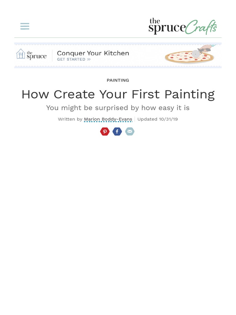 Learn To Paint - How To Create Your First Painting | Download Free PDF ...