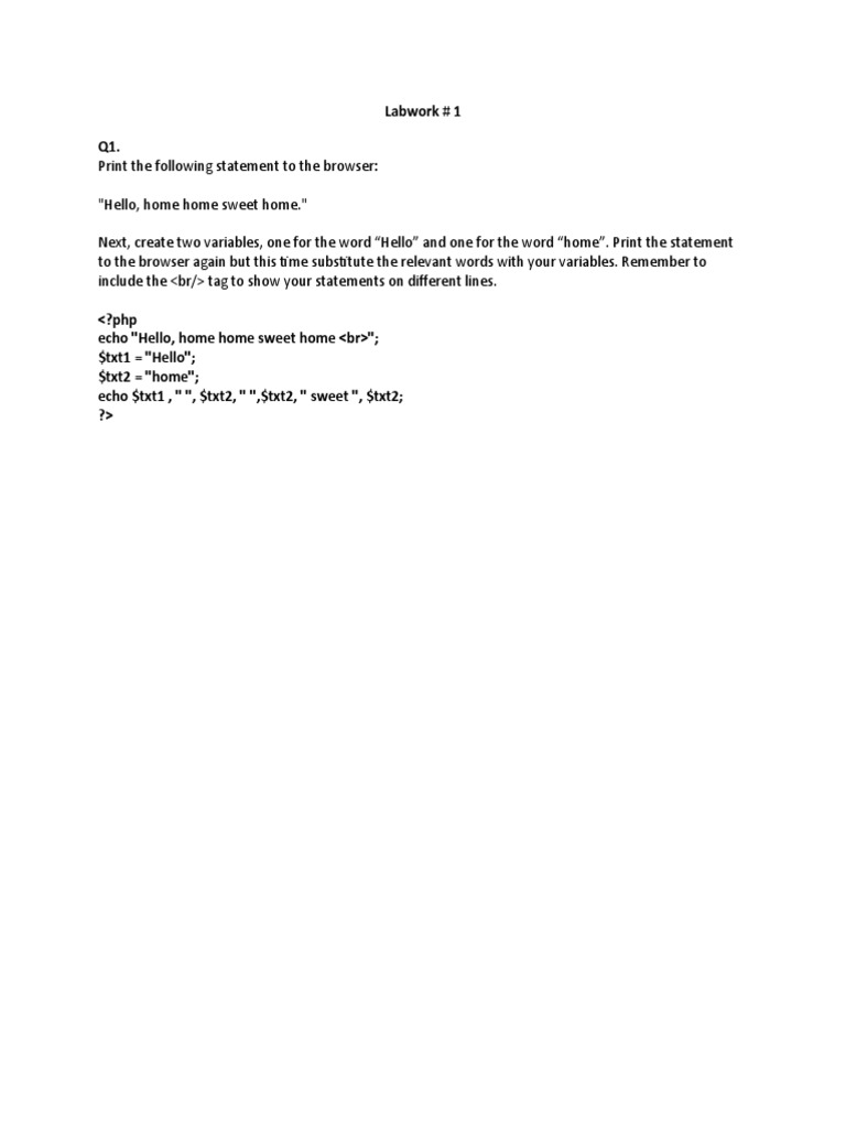 Labwork # 1 Q1 | PDF