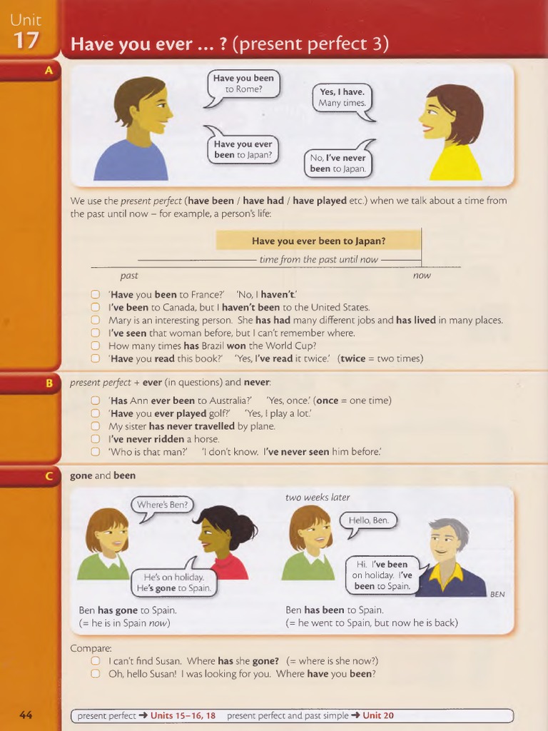 Present Perfect: Have You Ever? | PDF