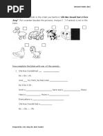 Year 2 English Monthly Test Paper | PDF | Teaching Methods & Materials