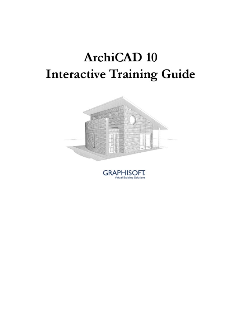 ArchiCAD 10 Interactive Training Guide | PDF | Icon (Computing ...