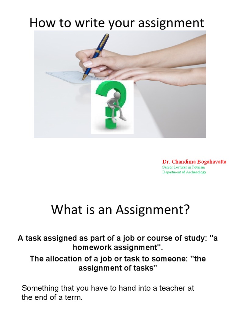 How to Structure an Effective Assignment | PDF | Essays | Question